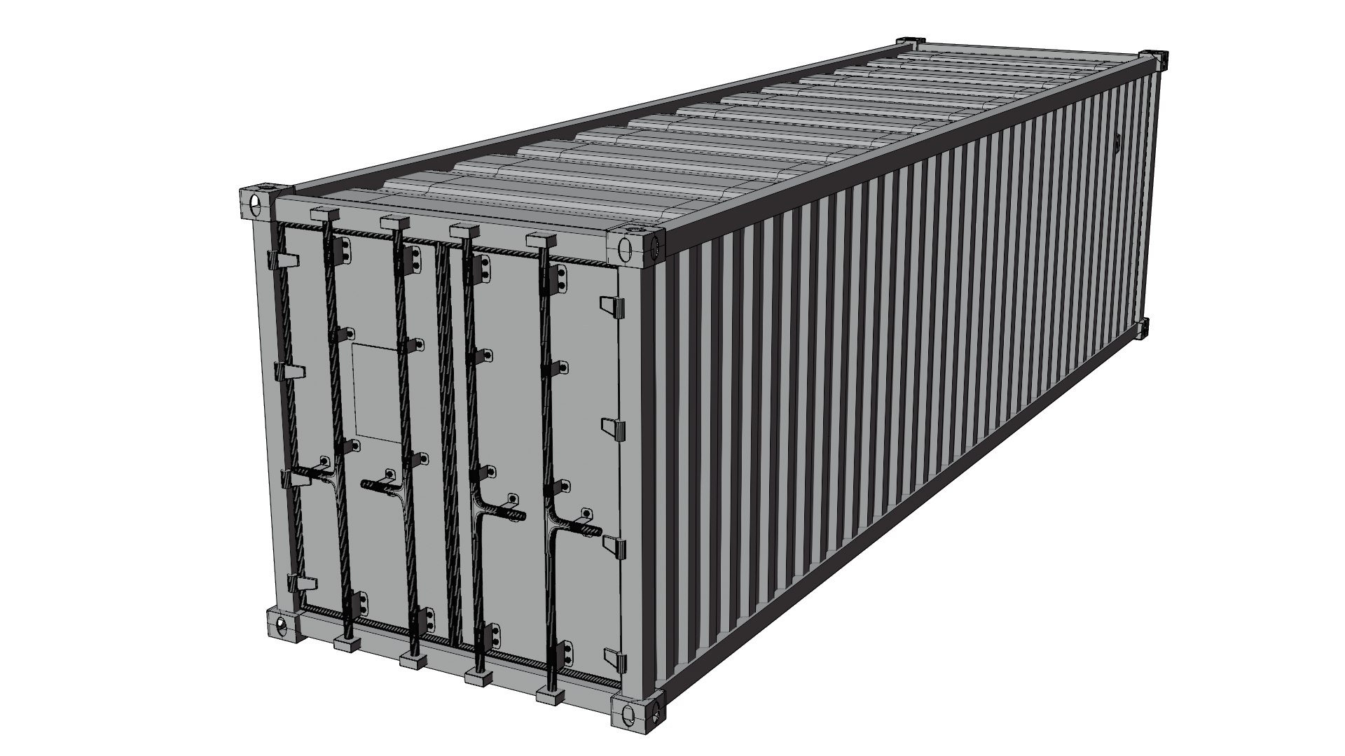 Shipping Container Model - TurboSquid 2108373