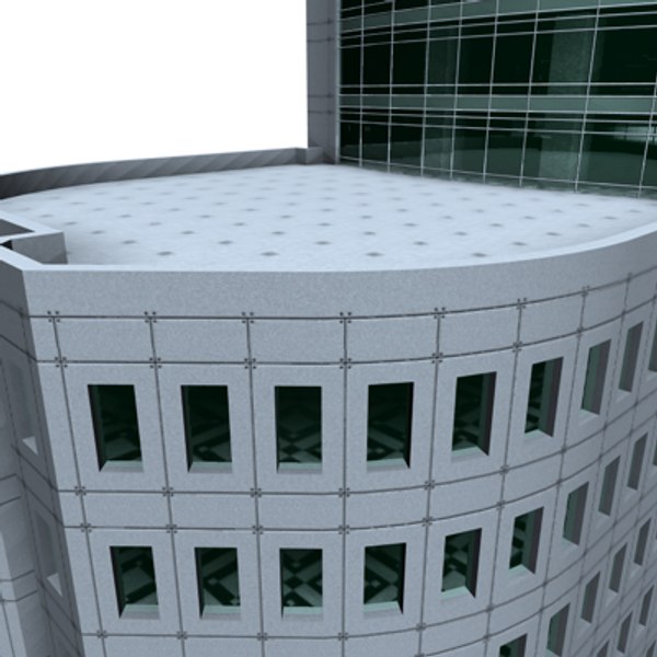 office building city c4d