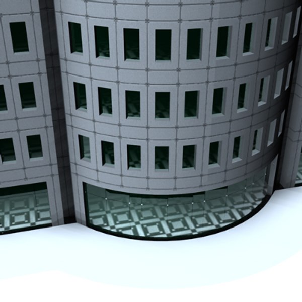 office building city c4d