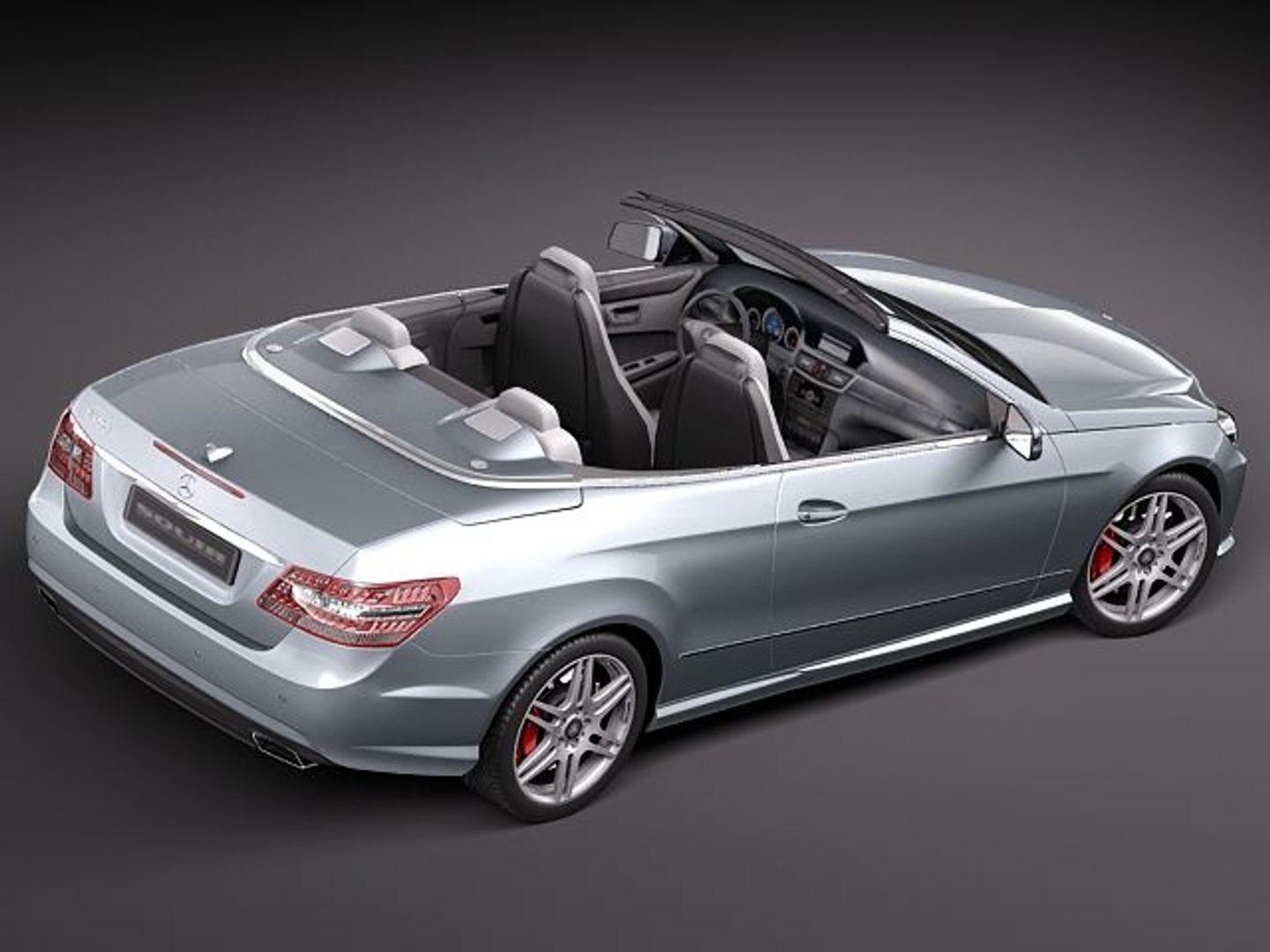 3d model mercedes e class convertible