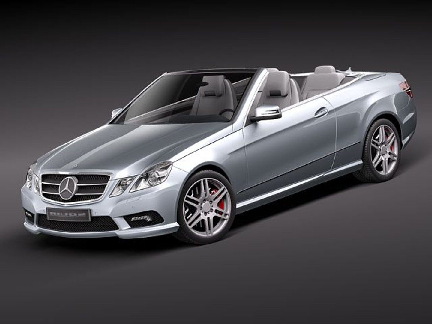 3d model mercedes e class convertible