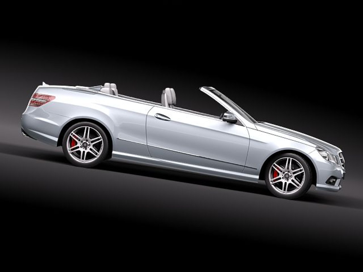 3d model mercedes e class convertible