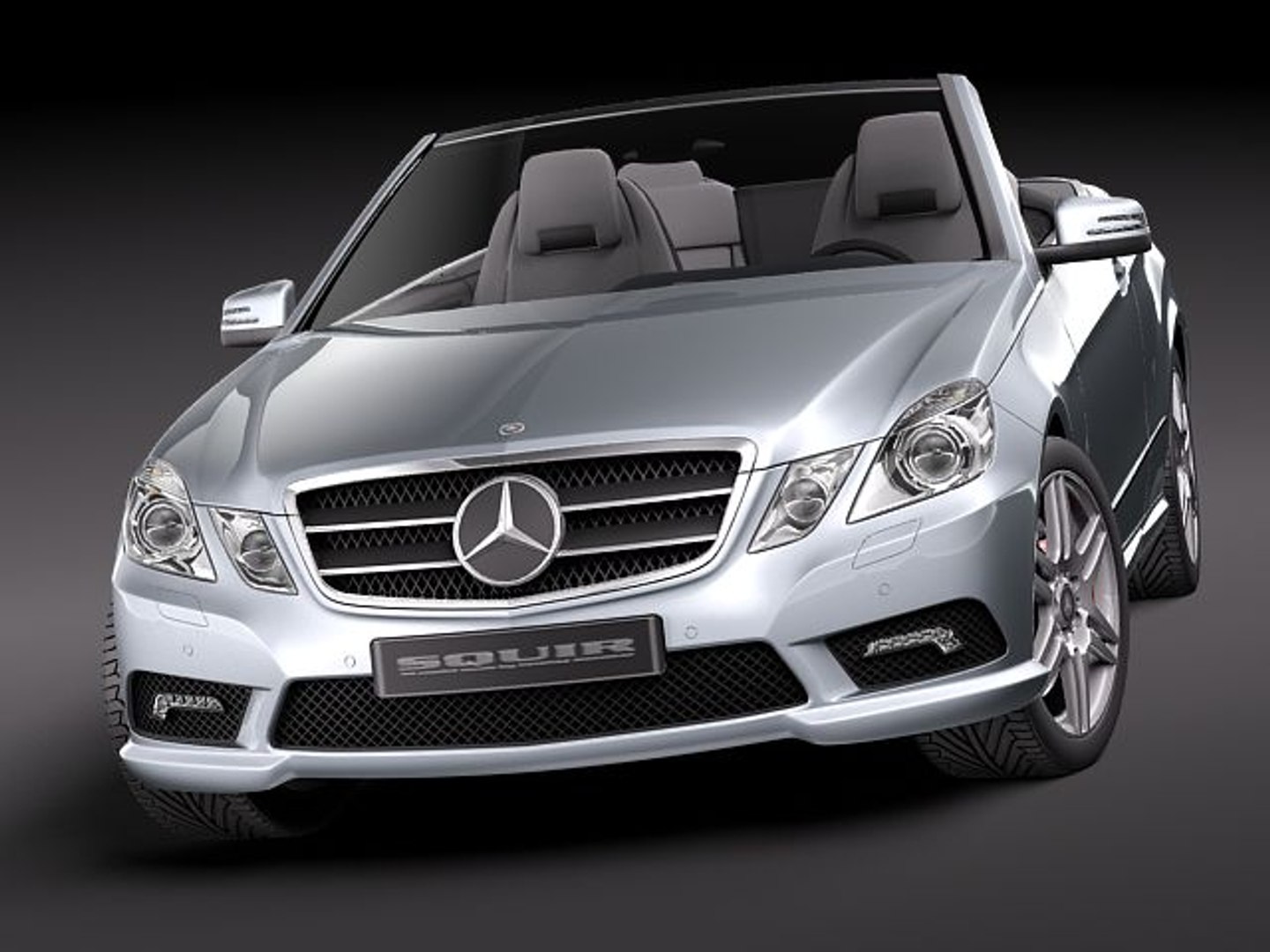 3d model mercedes e class convertible