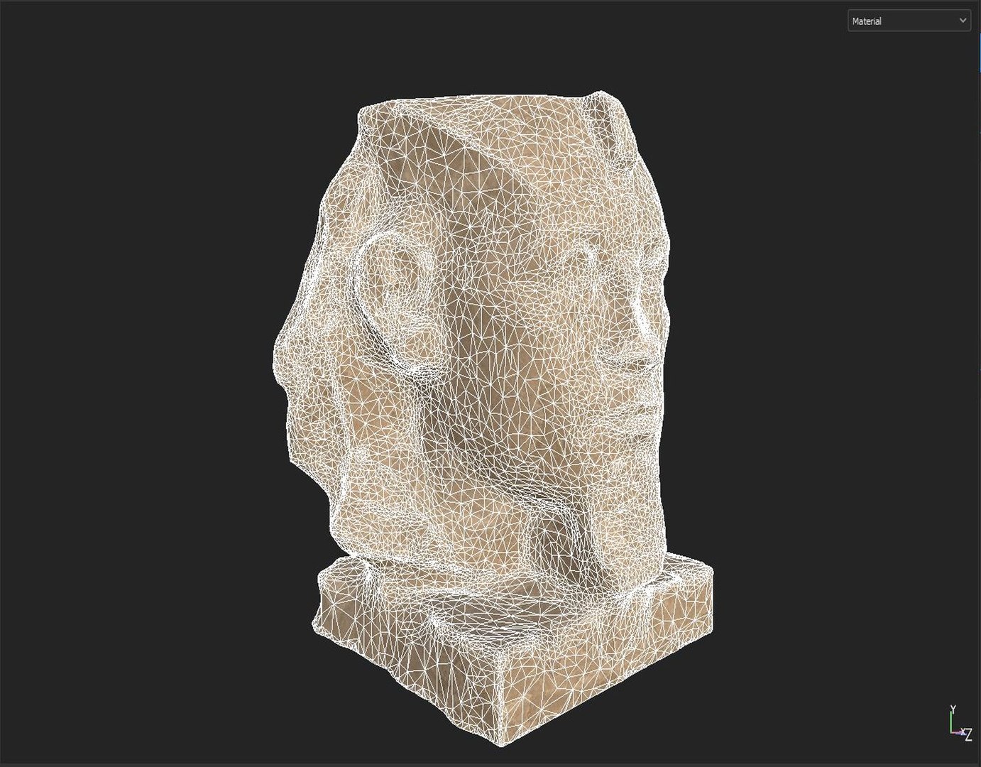Granite Head Of Amenemhat 3D Model - TurboSquid 2362823