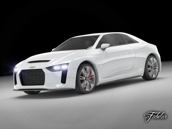 audi quattro concept 3d c4d