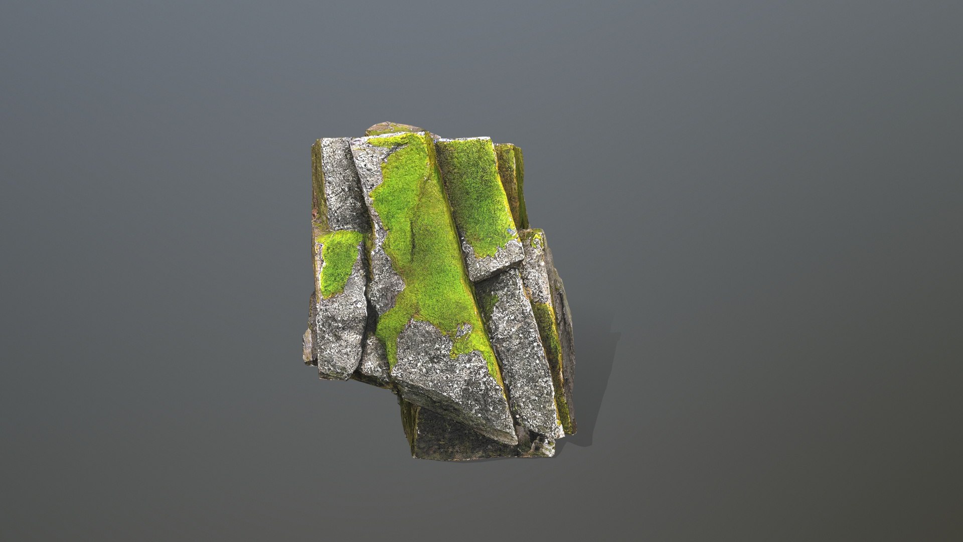 3D mossy cliff rocks - TurboSquid 2178060