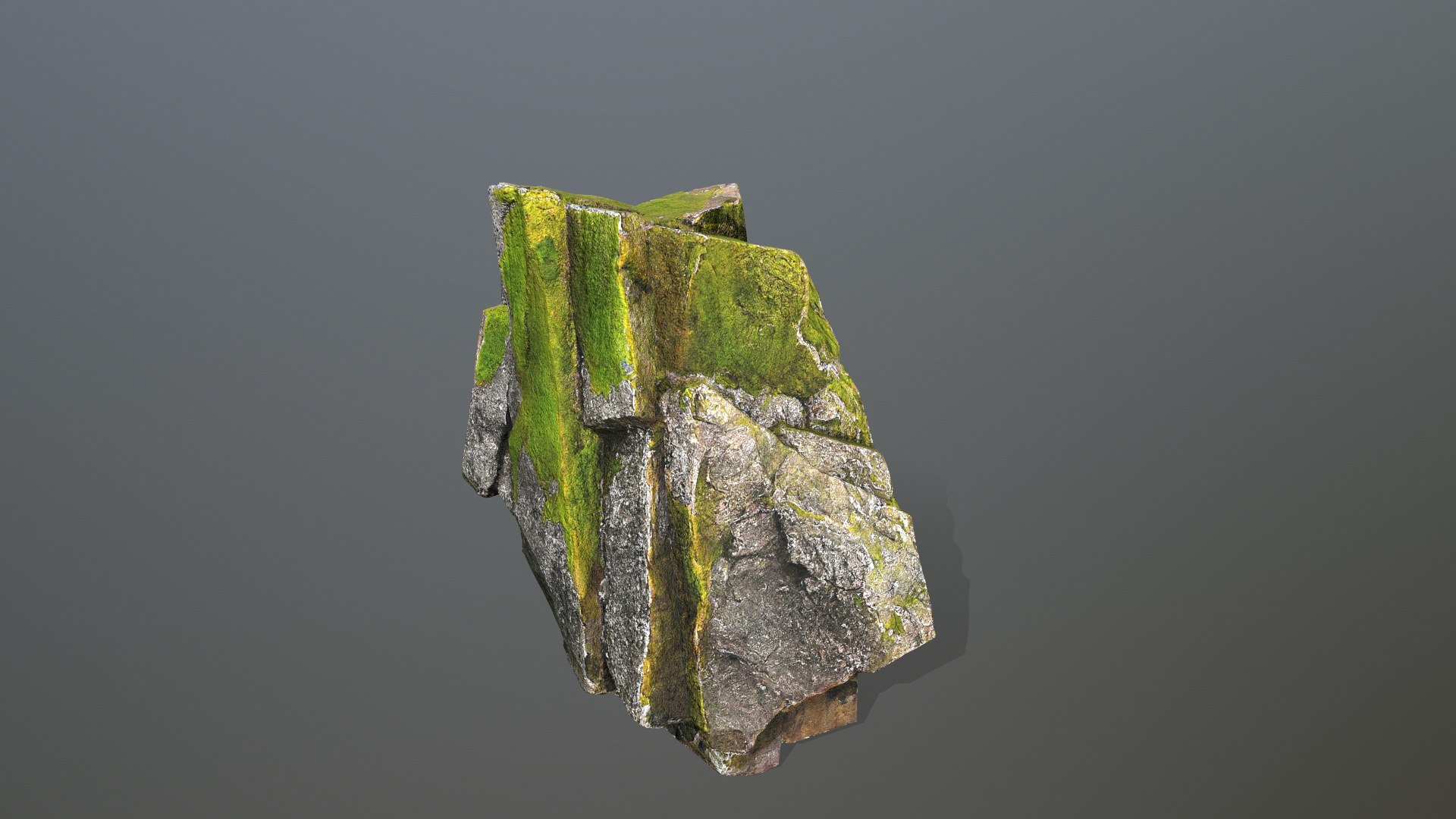 3D mossy cliff rocks - TurboSquid 2178060