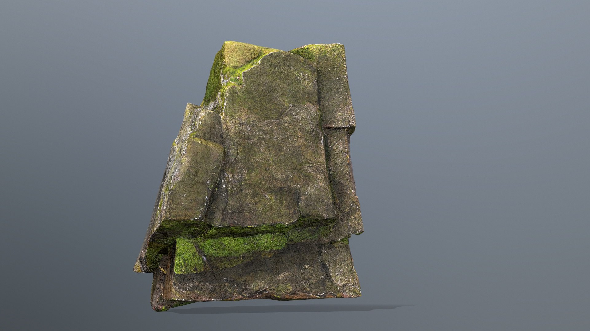 3D mossy cliff rocks - TurboSquid 2178060