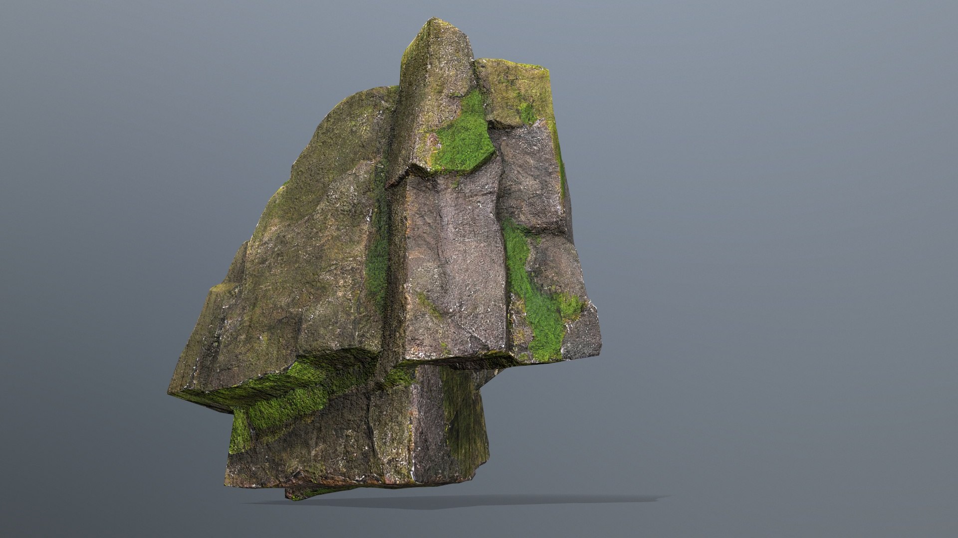 3D mossy cliff rocks - TurboSquid 2178060