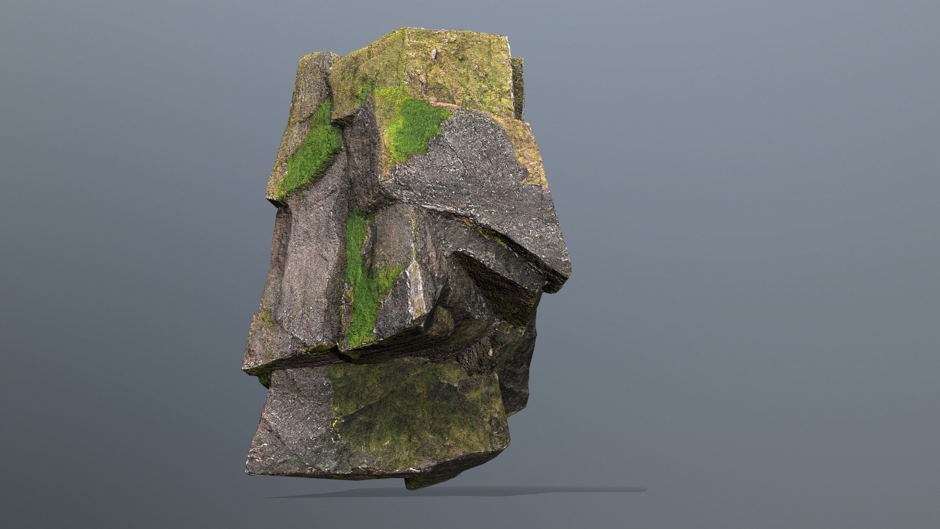 3D mossy cliff rocks - TurboSquid 2178060