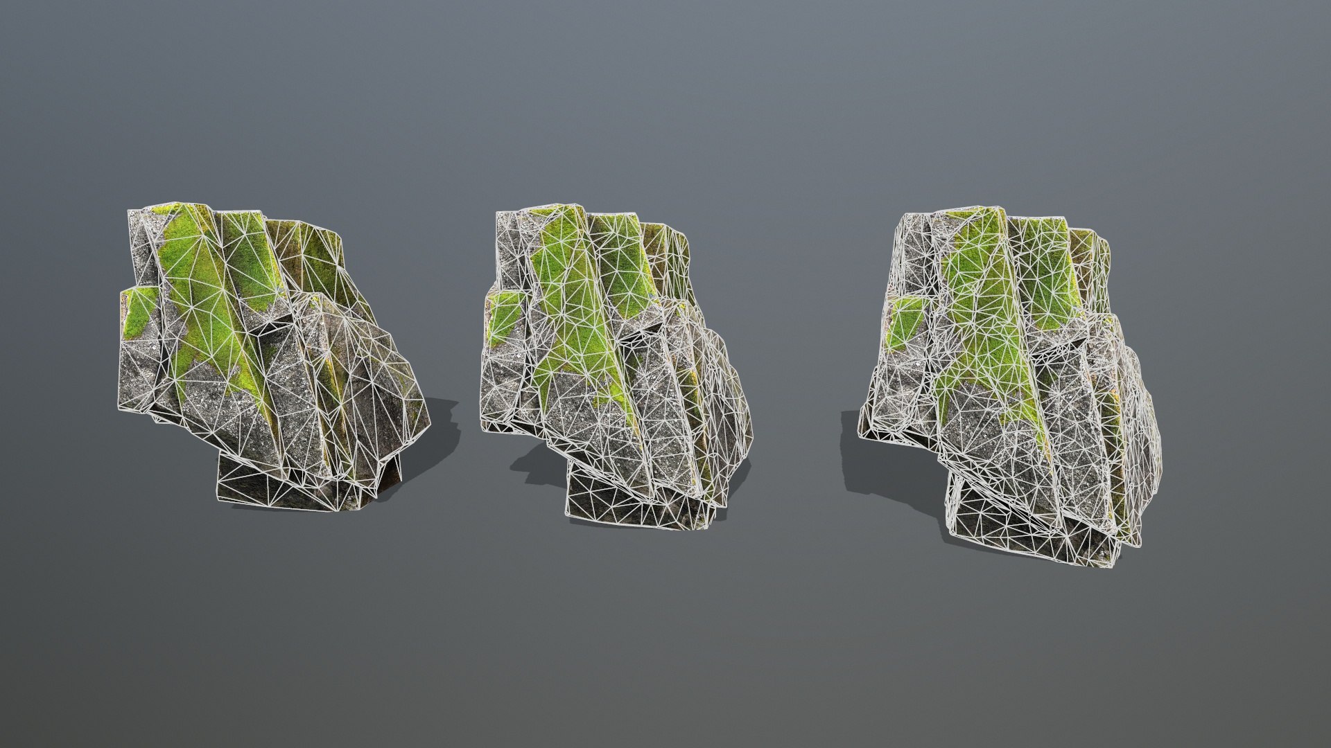 3D mossy cliff rocks - TurboSquid 2178060