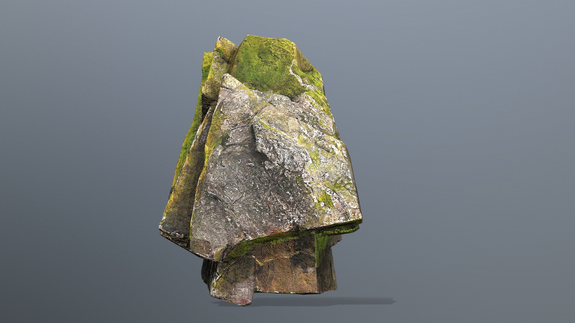 3D mossy cliff rocks - TurboSquid 2178060