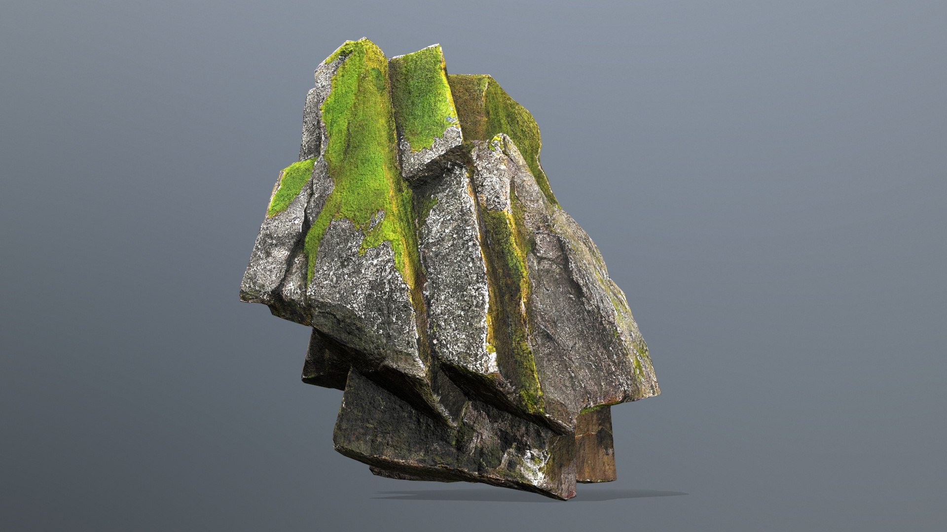 3D mossy cliff rocks - TurboSquid 2178060
