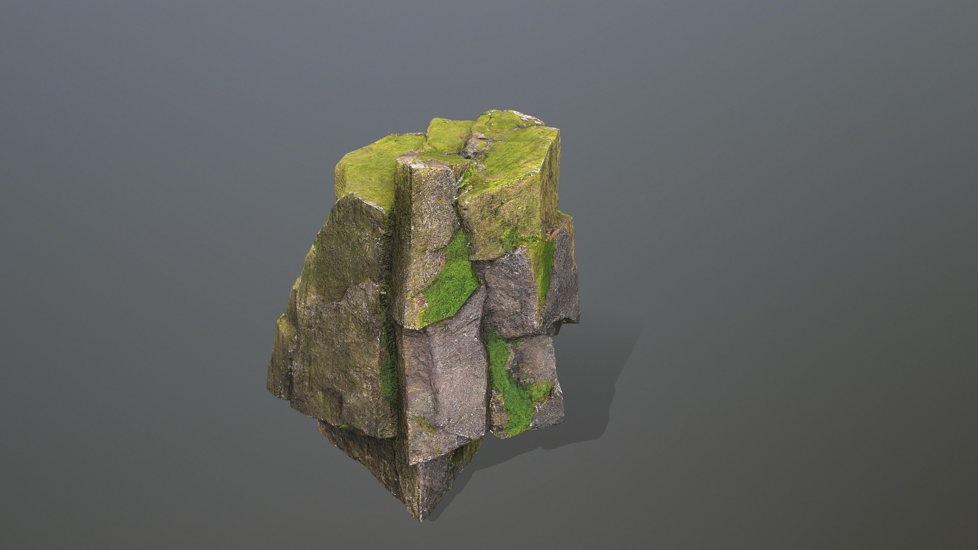 3D mossy cliff rocks - TurboSquid 2178060