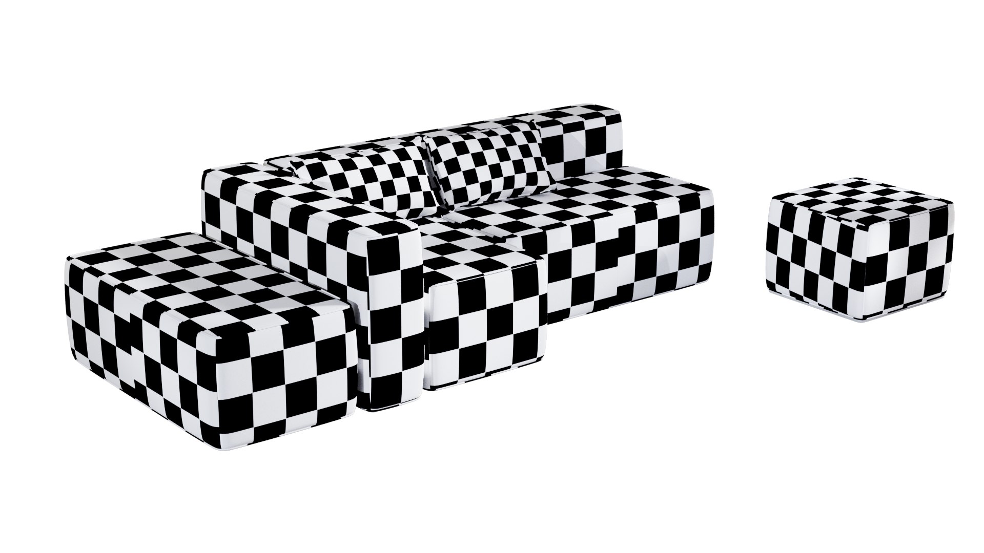 3D Sofa Tetromino Soft Model - TurboSquid 2129704