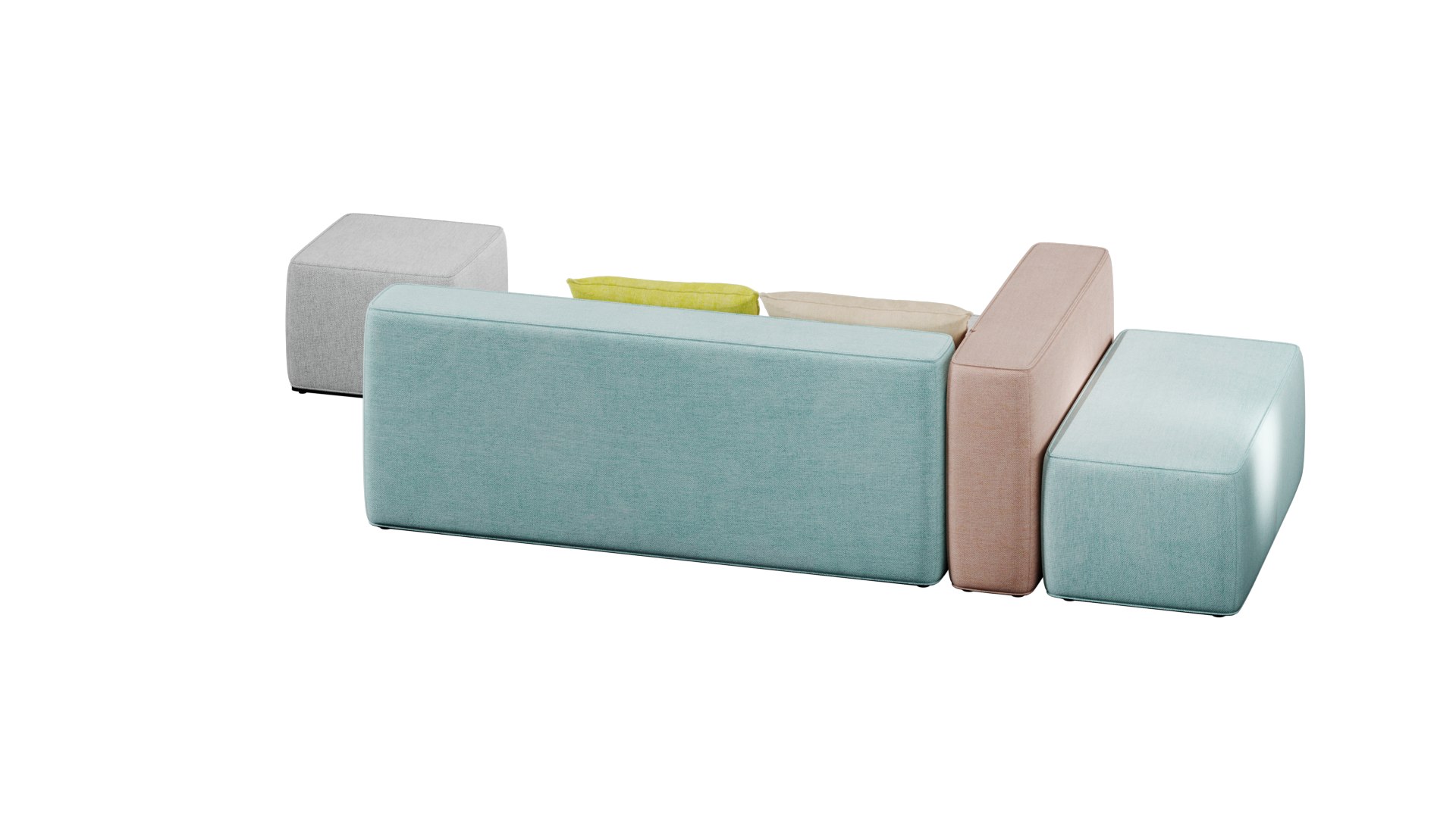 3D Sofa Tetromino Soft Model - TurboSquid 2129704