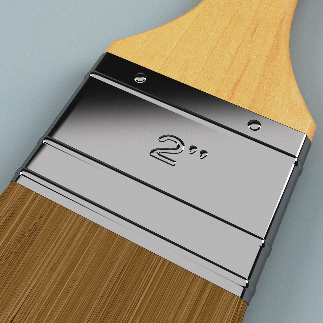 3d Paint Brush V2 Model