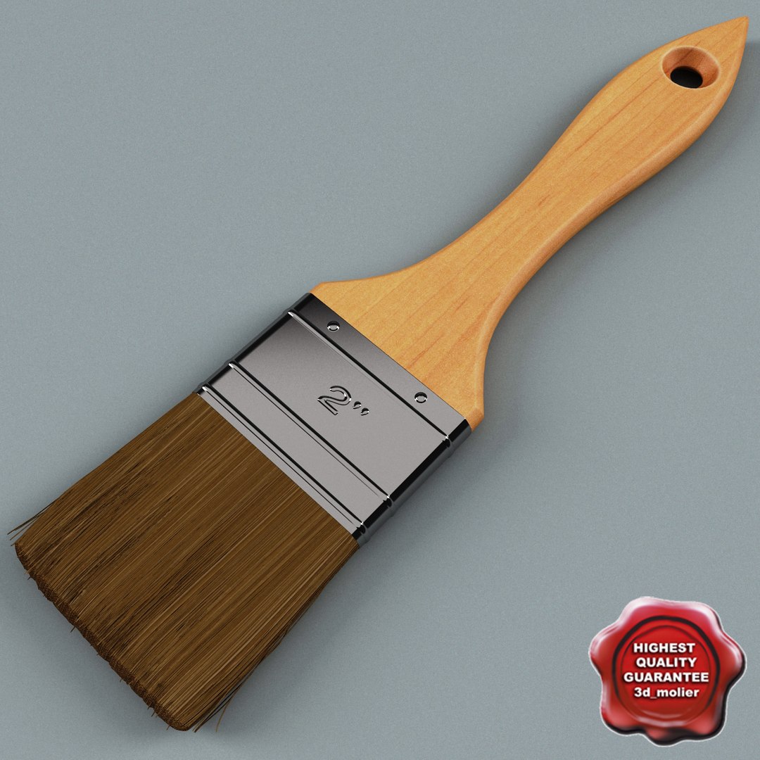 3d Paint Brush V2 Model