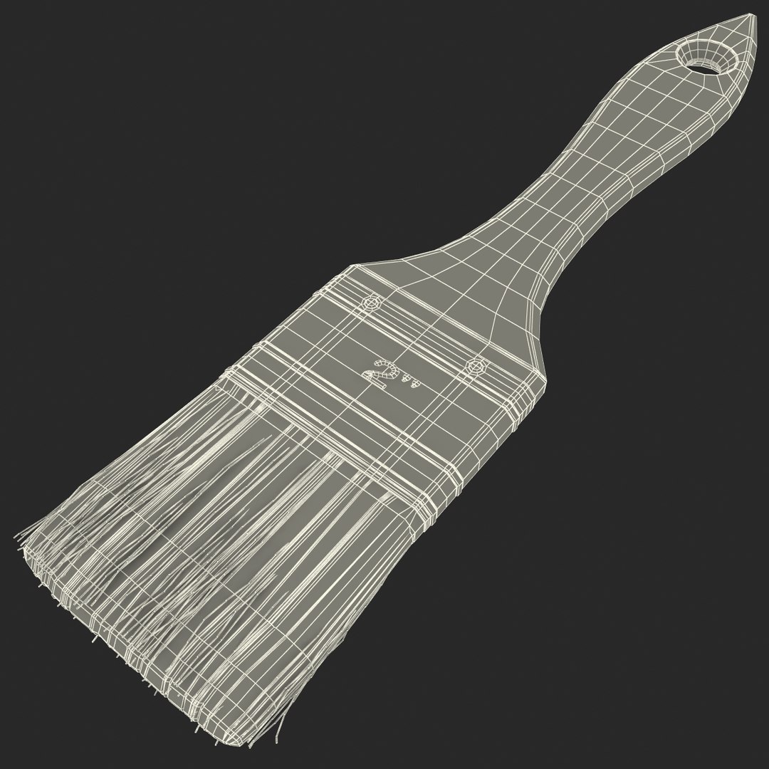 3d Paint Brush V2 Model