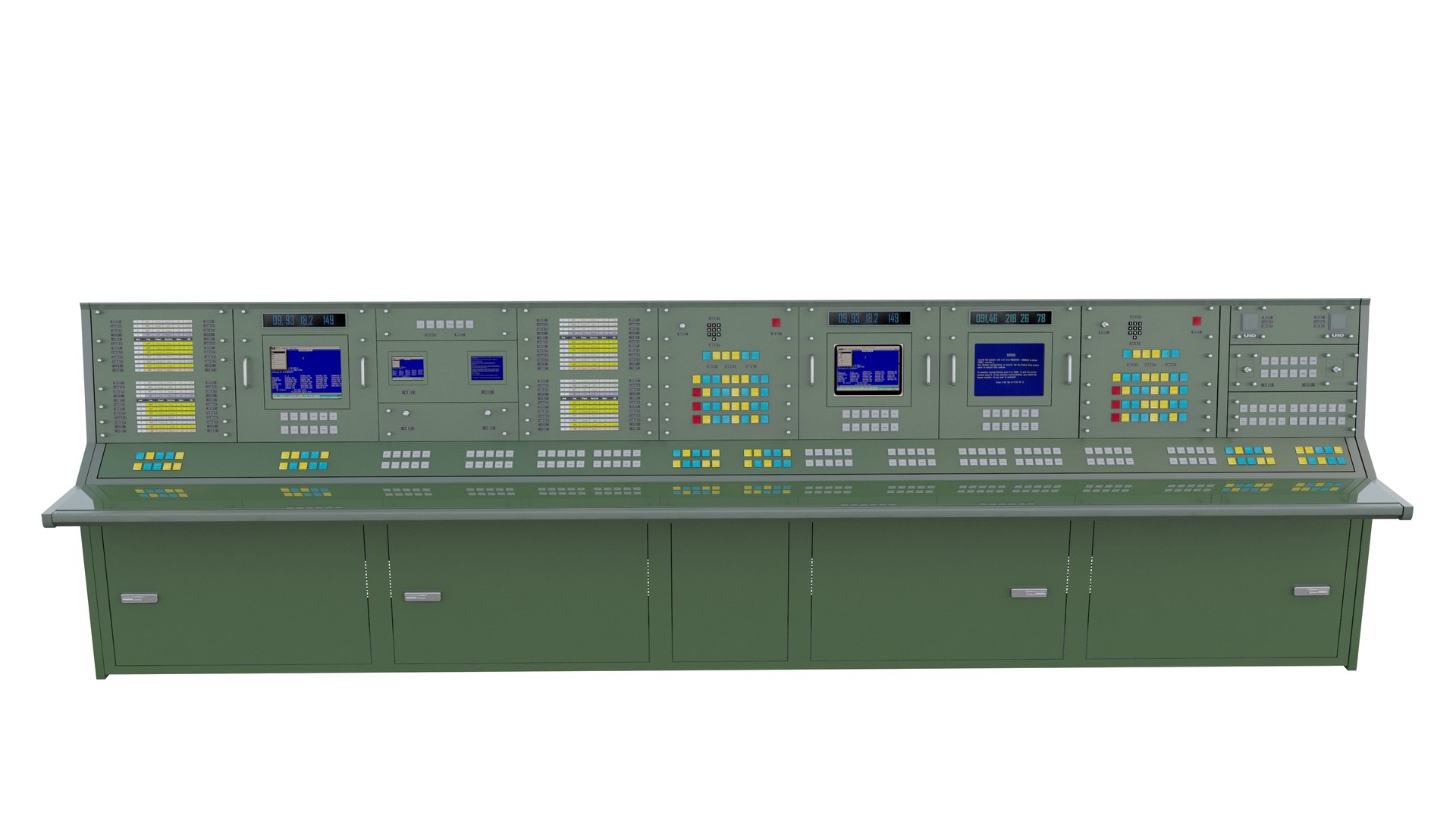 Mission Contol Panel 3D Model - TurboSquid 2046465