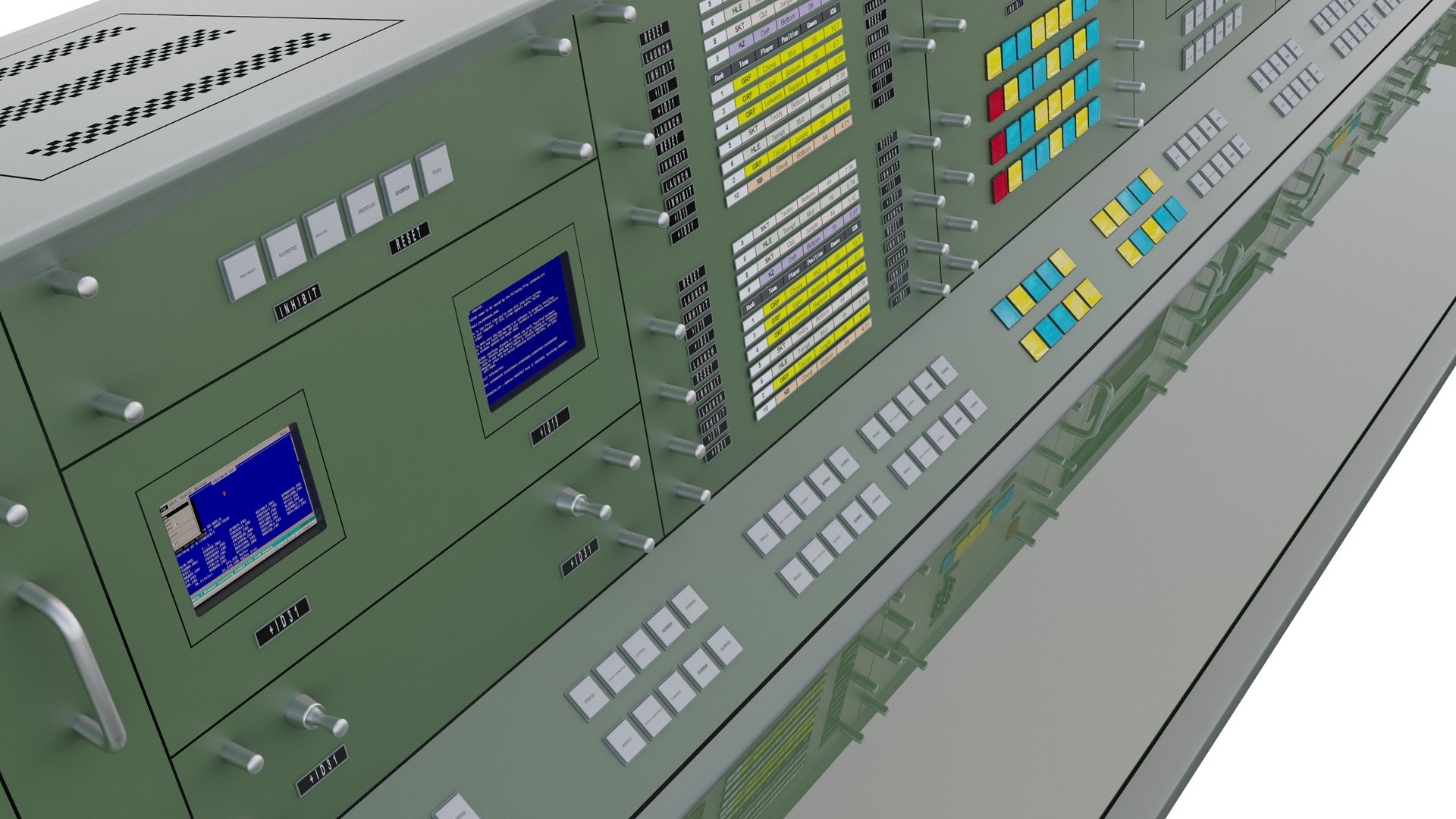 Mission Contol Panel 3D Model - TurboSquid 2046465