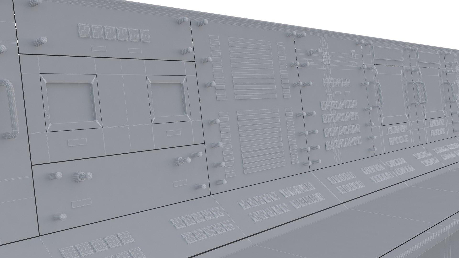 Mission Contol Panel 3D Model - TurboSquid 2046465