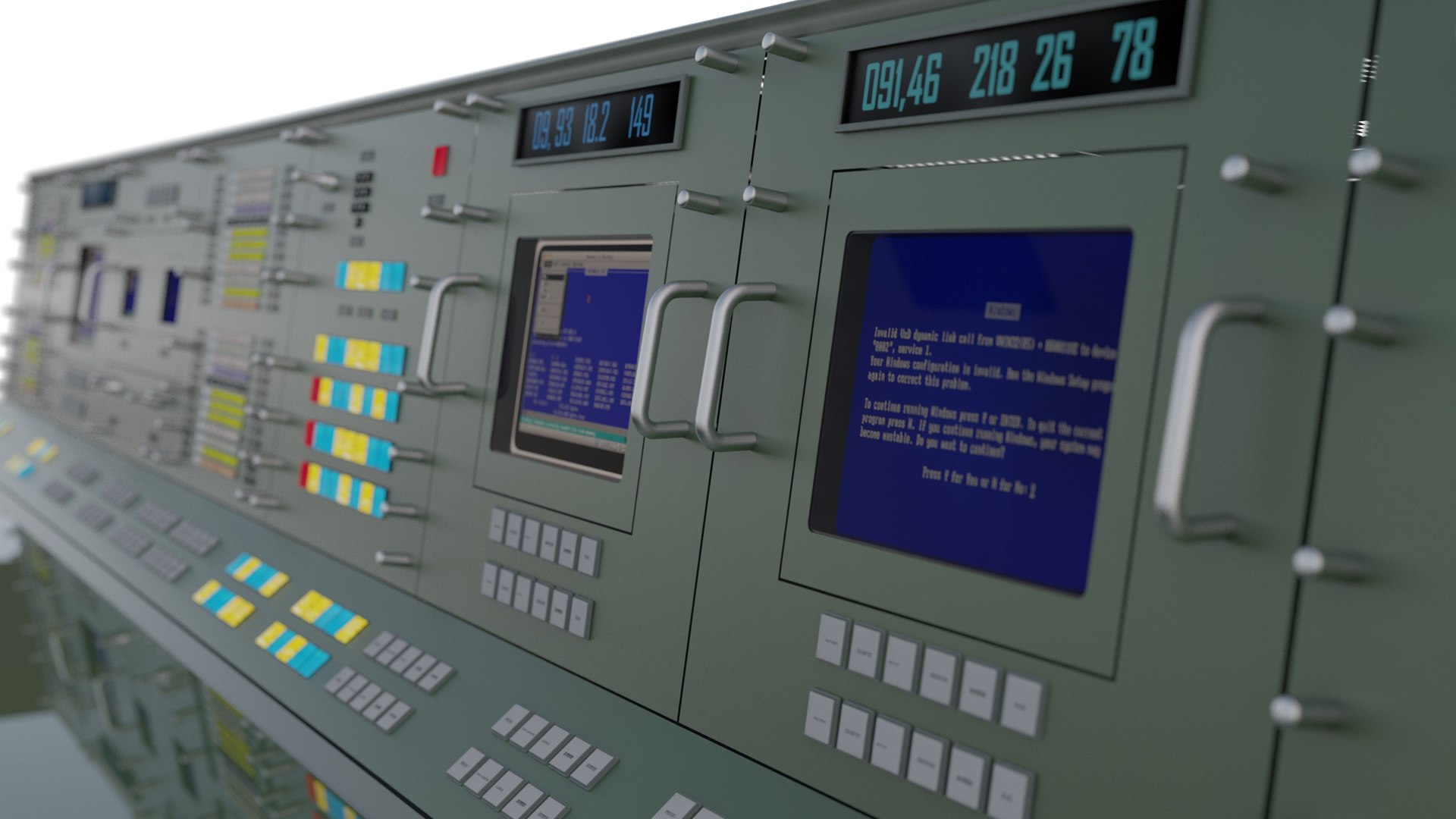 Mission Contol Panel 3D Model - TurboSquid 2046465