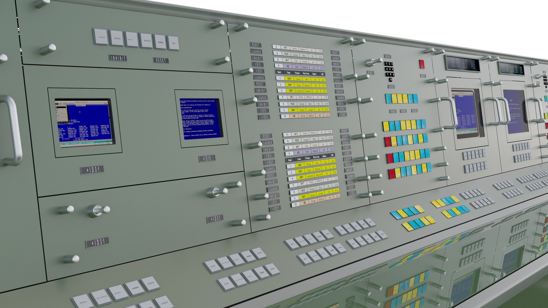 Mission Contol Panel 3D Model - TurboSquid 2046465