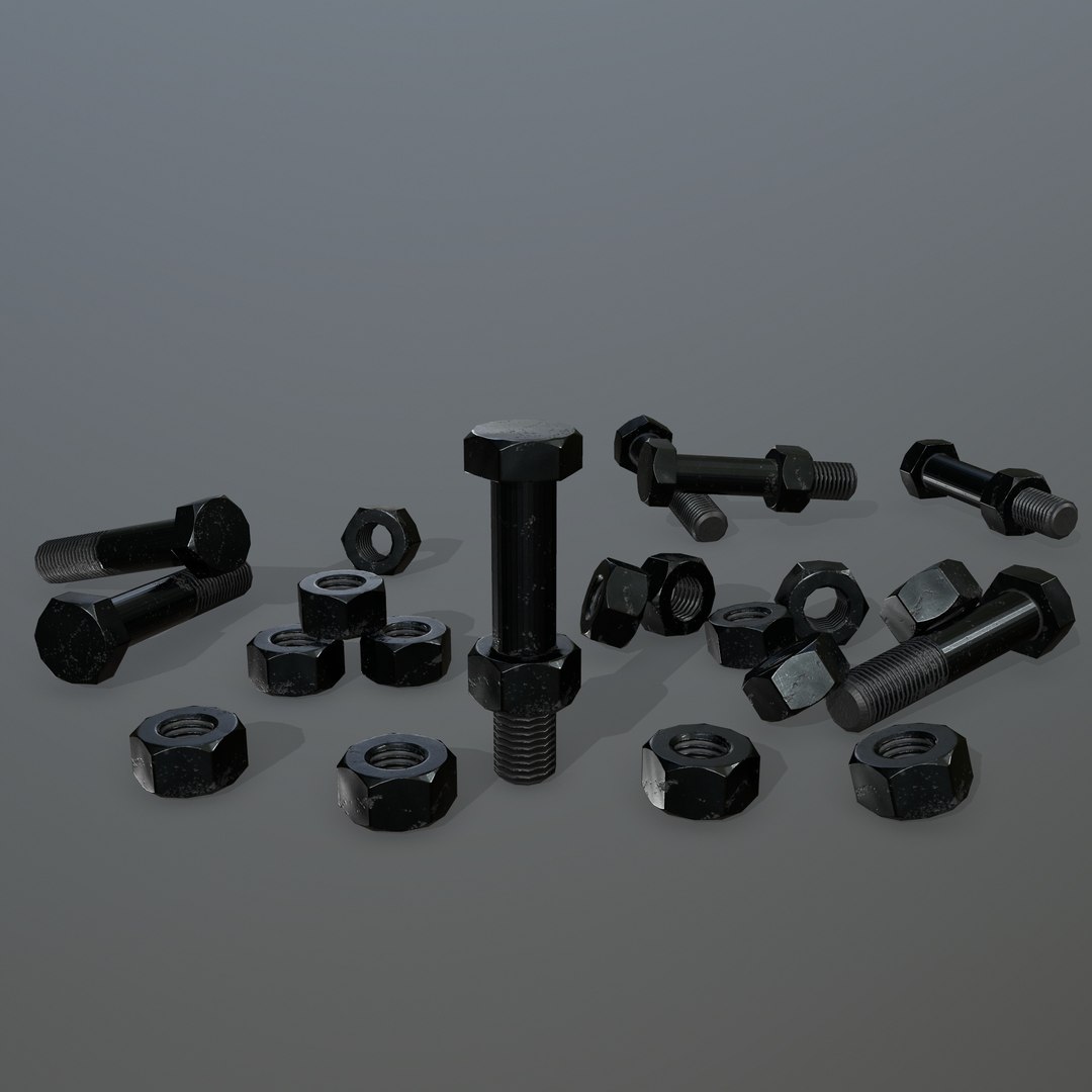 3D Model Bolts - TurboSquid 1507547