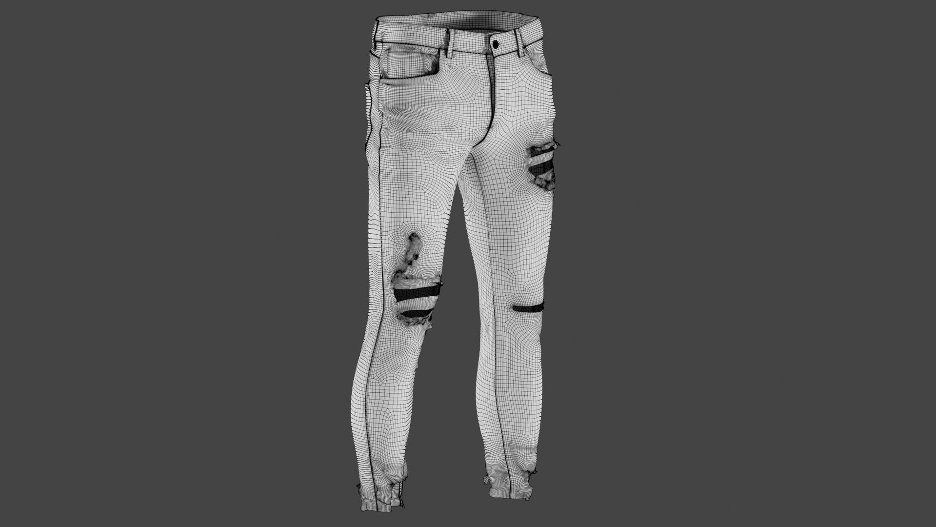 Mesh men s jeans 3D model - TurboSquid 1654720
