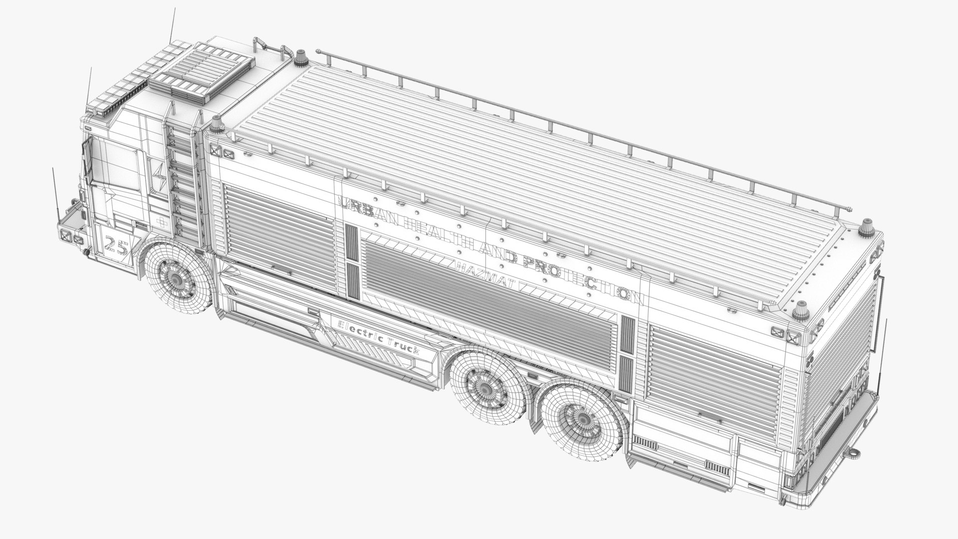 3D Urban Health And Protection Truck Model - TurboSquid 1966130