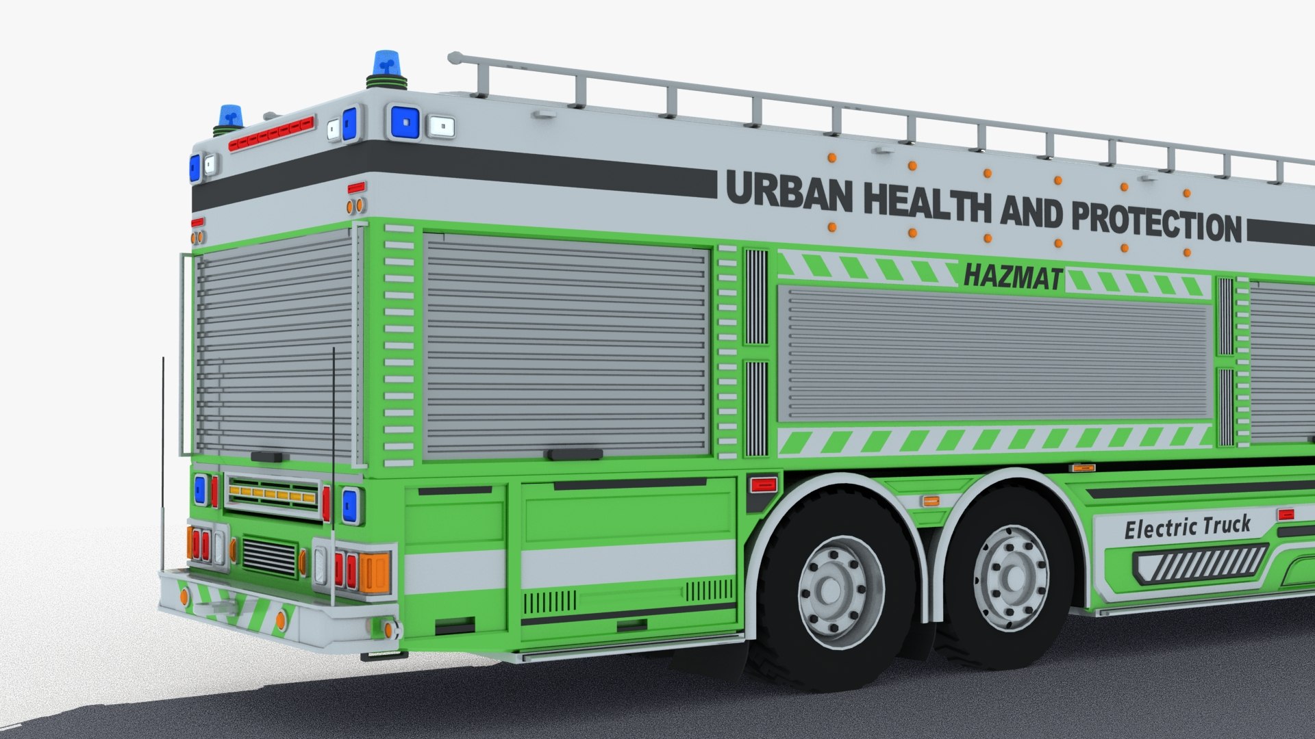 3D Urban Health And Protection Truck Model - TurboSquid 1966130