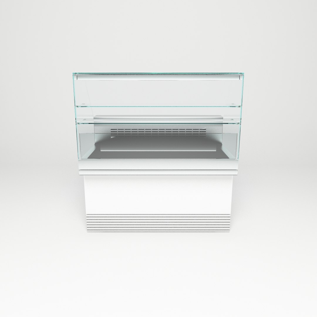 3d 3ds supermarket freezer