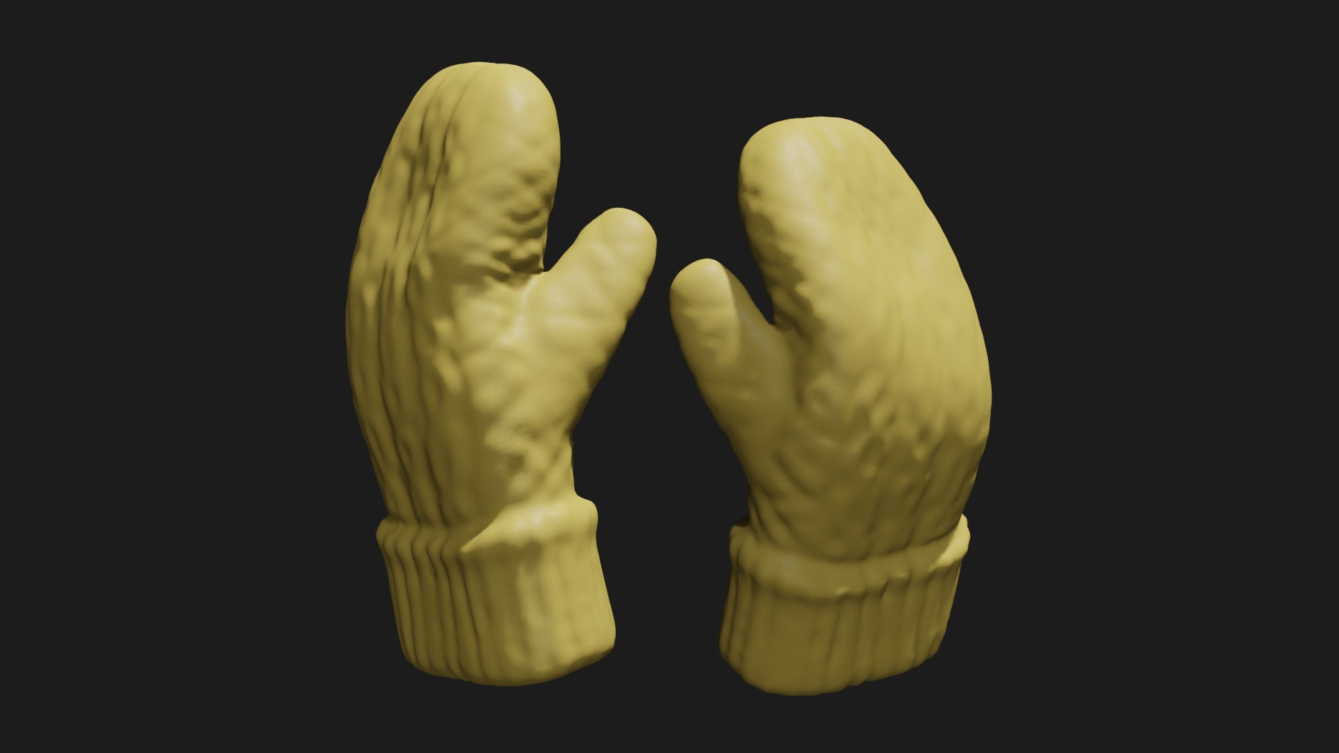 3D Rigged Colored mitten - TurboSquid 1776583