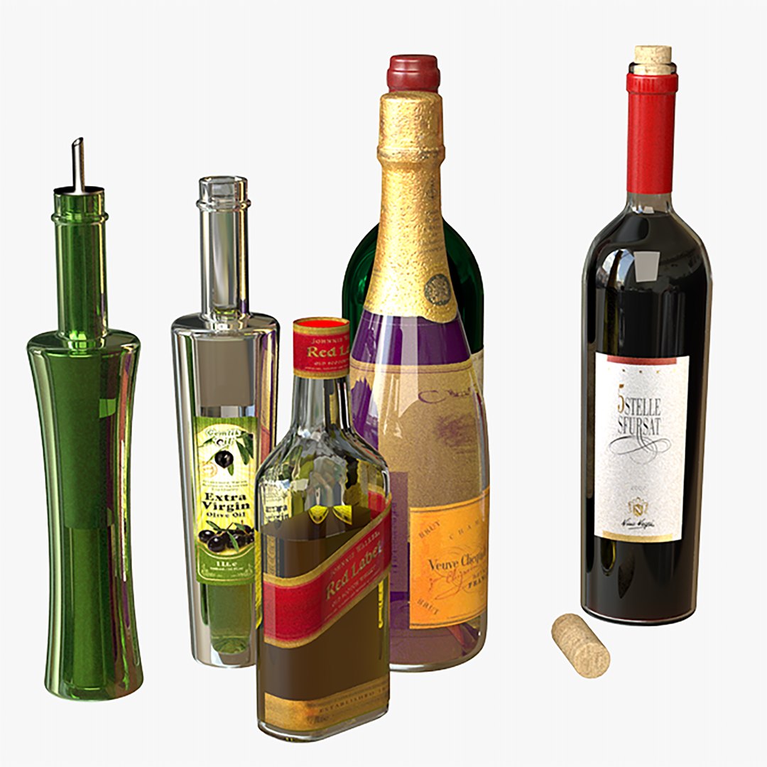3D Bottles Model - TurboSquid 2034798