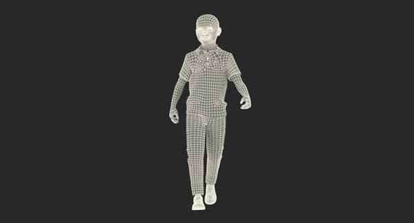 Modern boy walking pose 3D model - TurboSquid 1329636