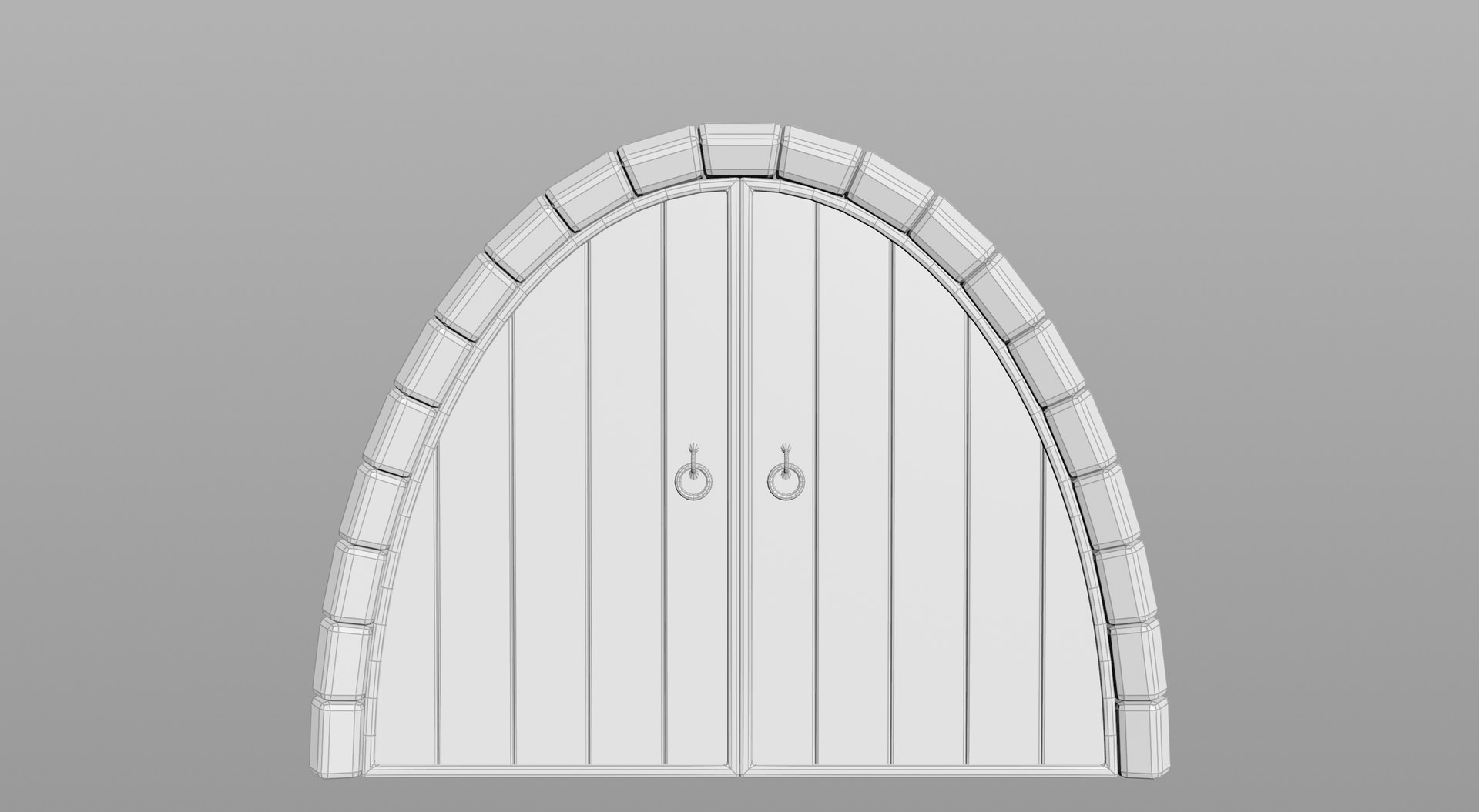 3D Hobbit Style Double Door Model - TurboSquid 2279252