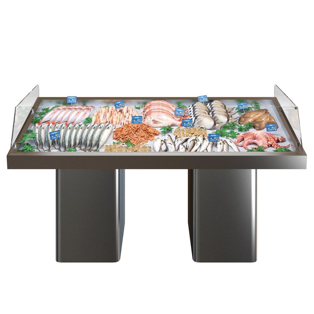 Seafood Display 3D Model - TurboSquid 2181316