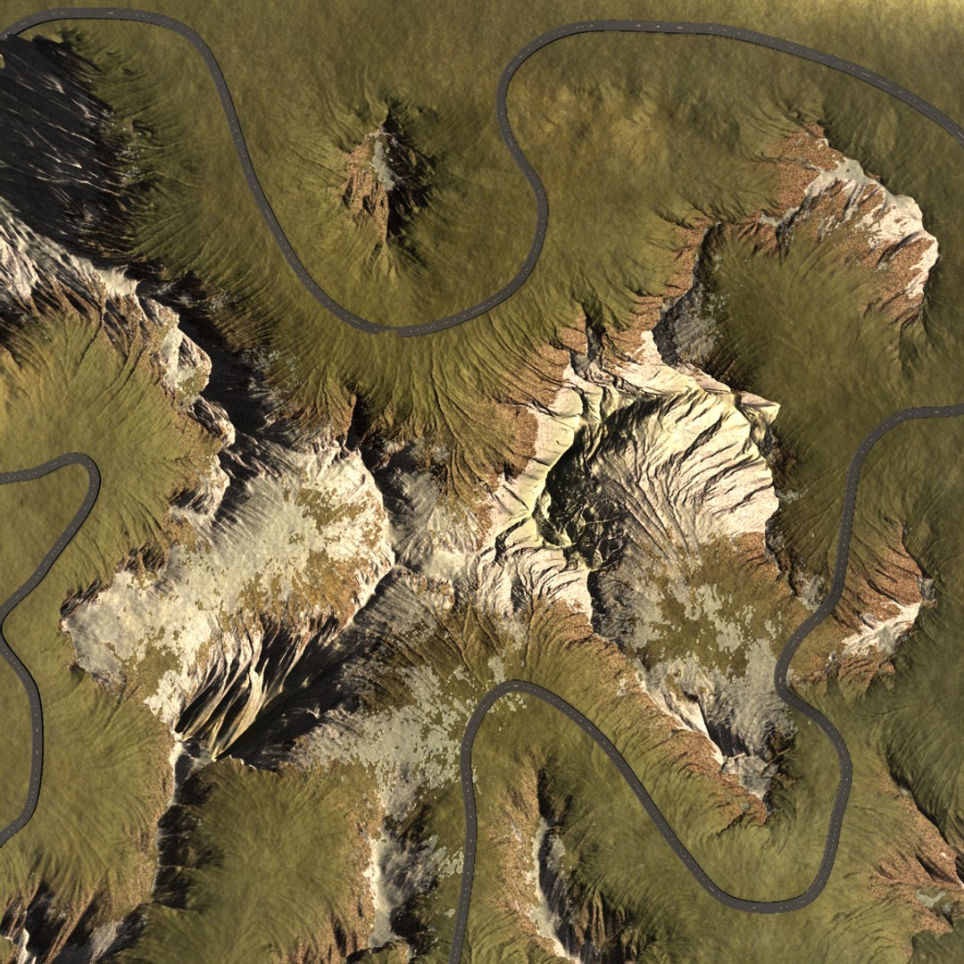 3d Model Terrain Road Vue