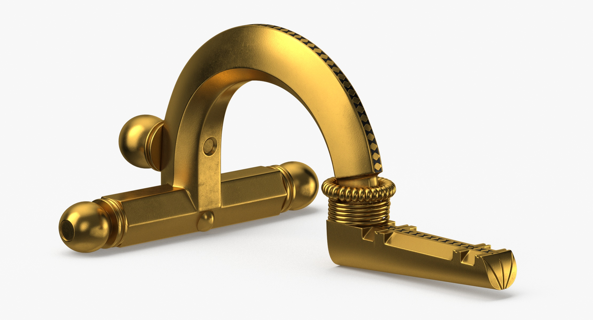 Roman Gold Fibula 3D Model - TurboSquid 2189456
