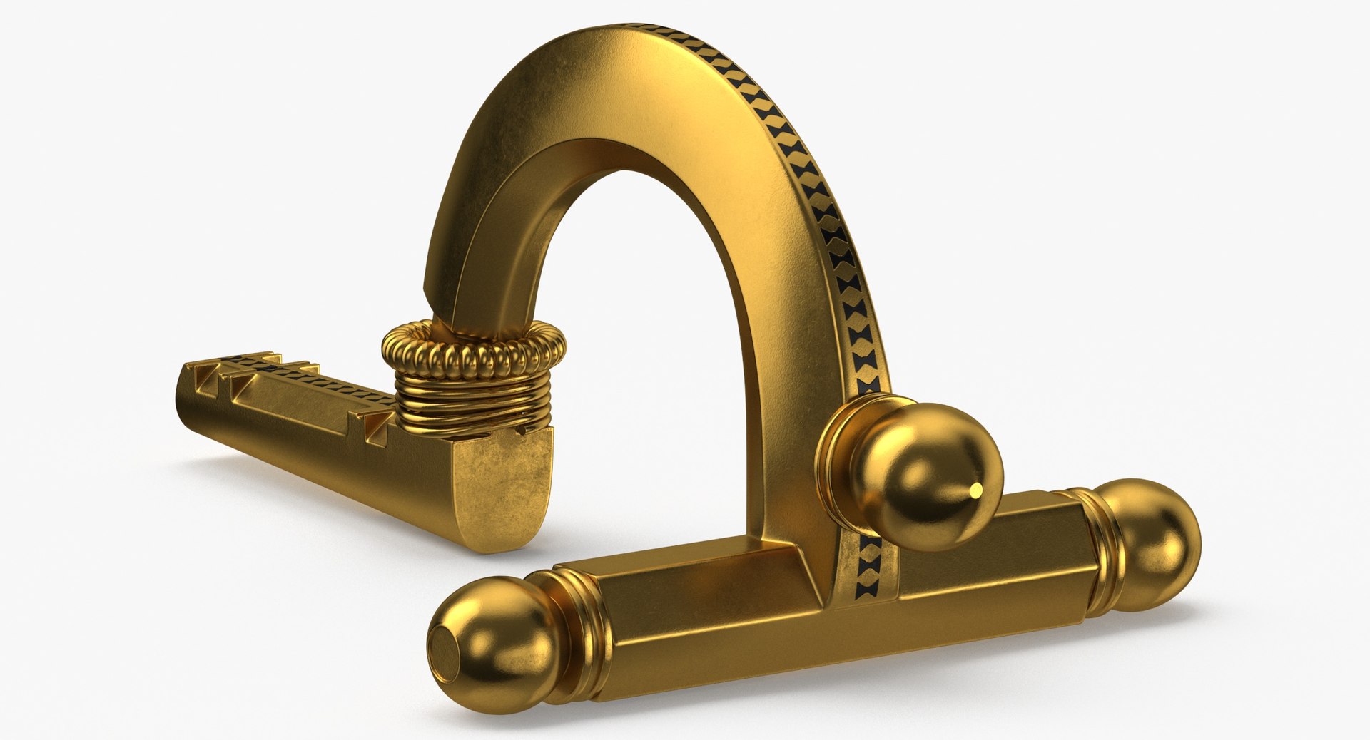 Roman Gold Fibula 3D Model - TurboSquid 2189456
