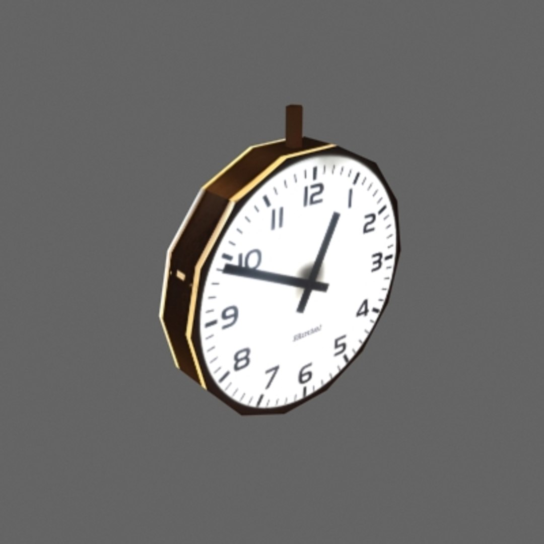 3d Clock Hall Model