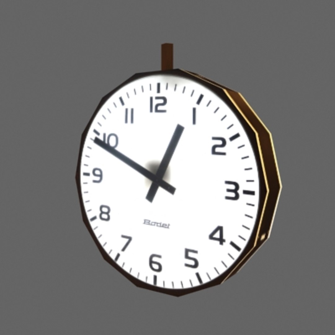 3d Clock Hall Model