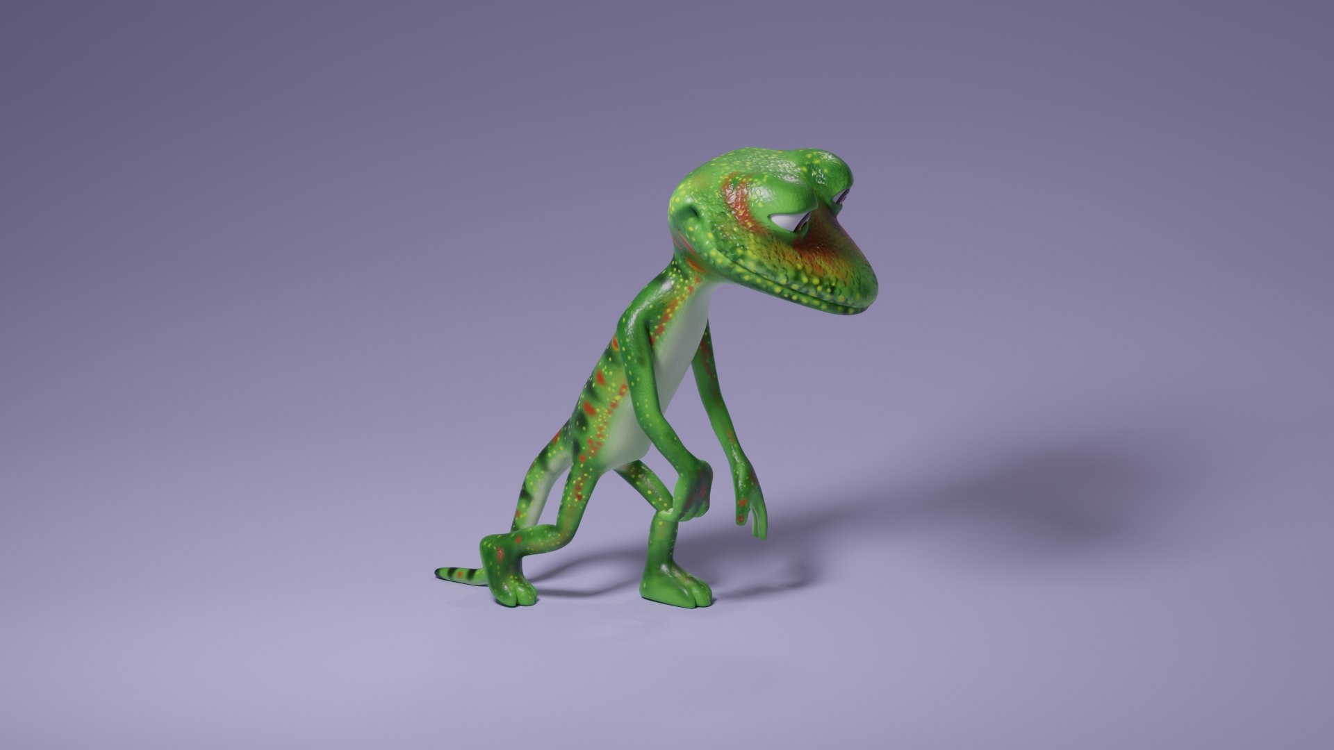 3D Model Toon Humanoid Lizard - TurboSquid 1774544