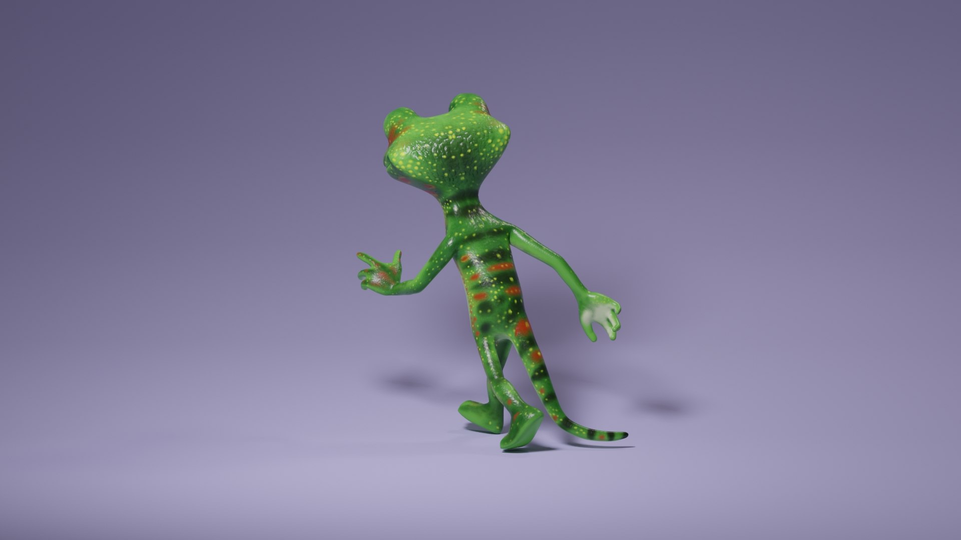 3D Model Toon Humanoid Lizard - TurboSquid 1774544