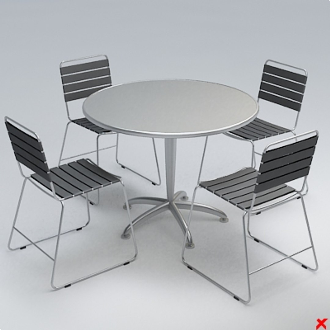 Table Set 3d Model