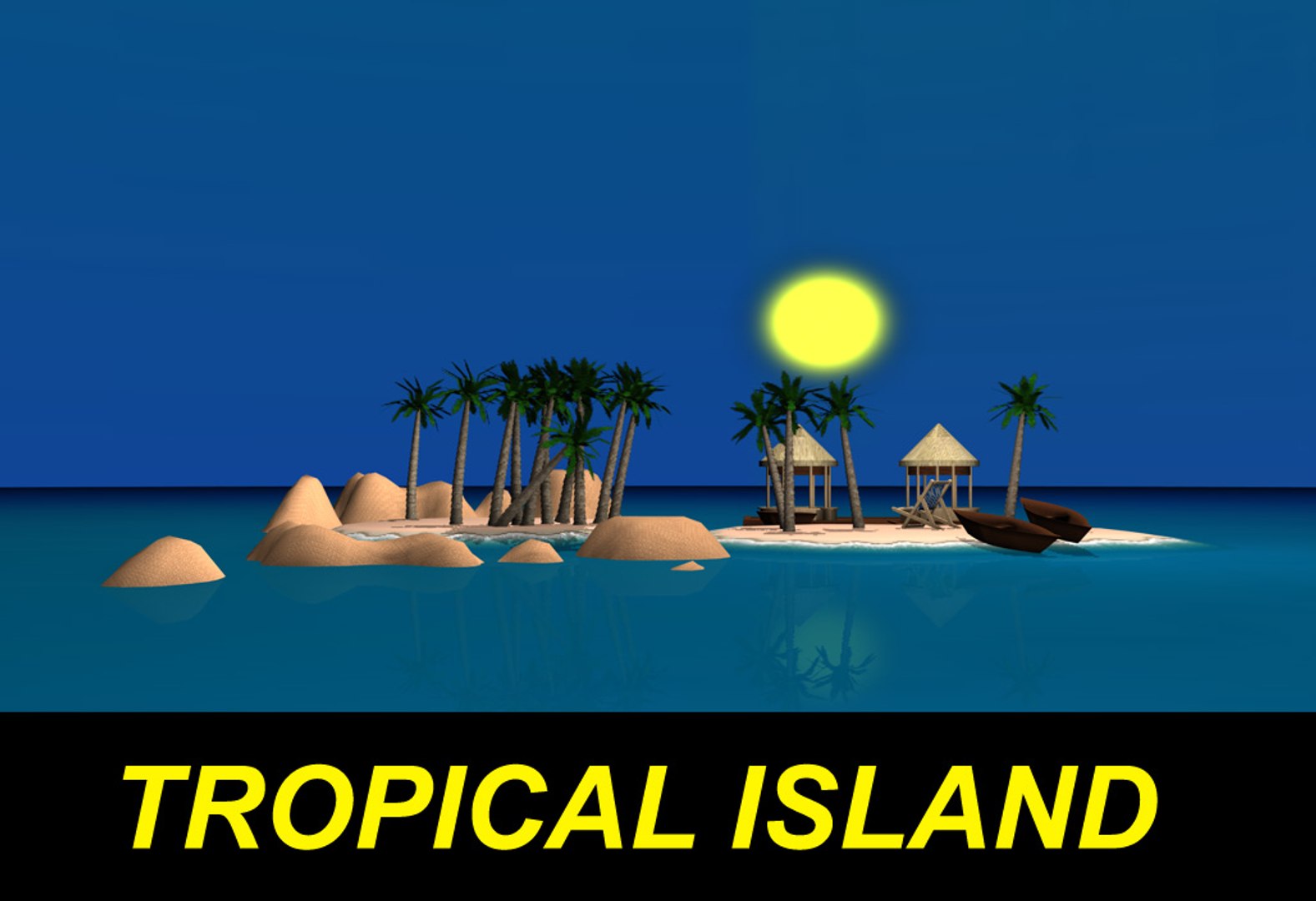 C4d Tropical Island