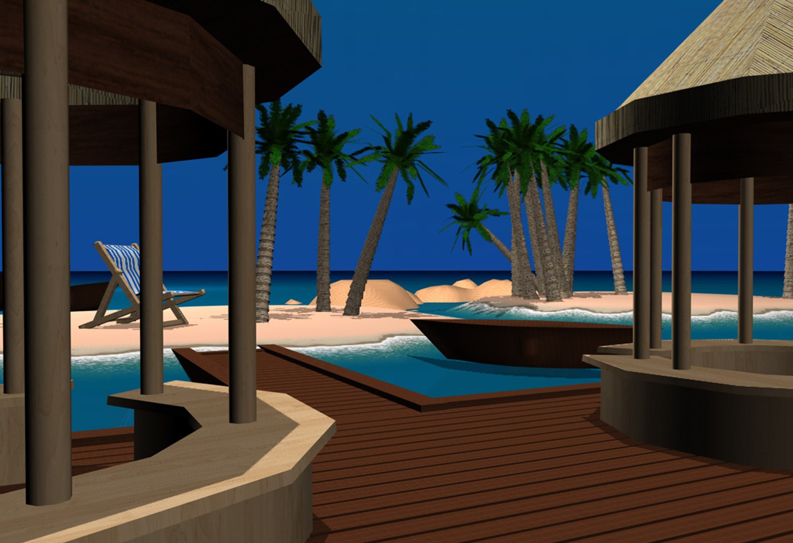 C4d Tropical Island