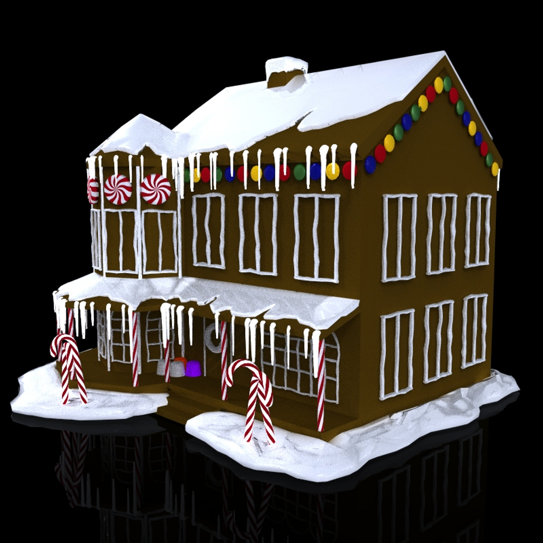 3d model gingerbread house