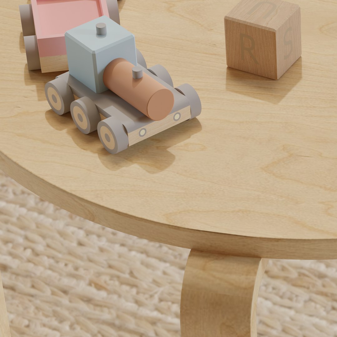 Round Table MOCKA Hudson 3D Model - TurboSquid 2151111